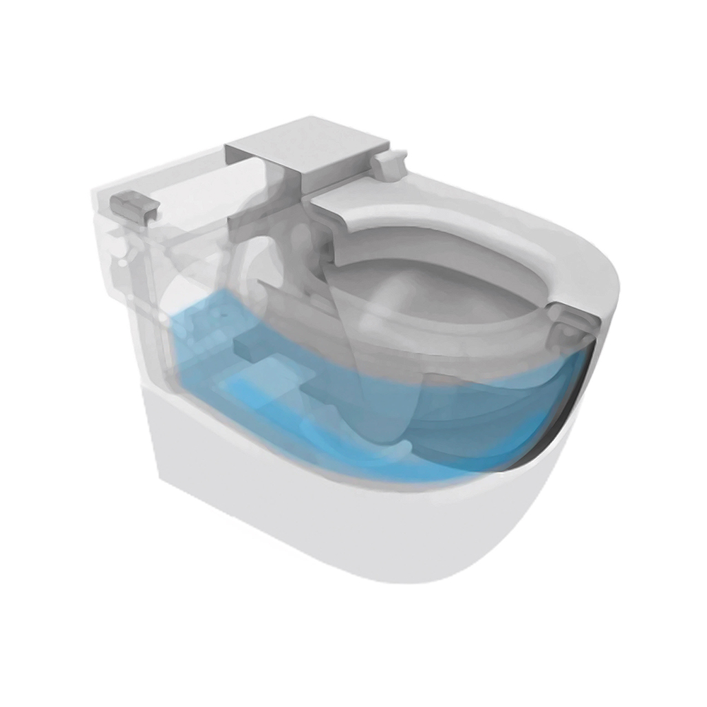 Floor standing toilet with integrated tank within the unit A893303000 ...